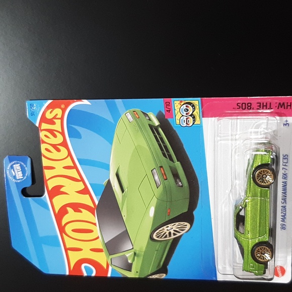 Mattel | Other | 89 Mazda Savanna Rx7 Green 223 Hot Wheels The 80s ...